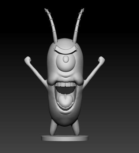 plankton spongebob figure 3D model 3D printable | CGTrader