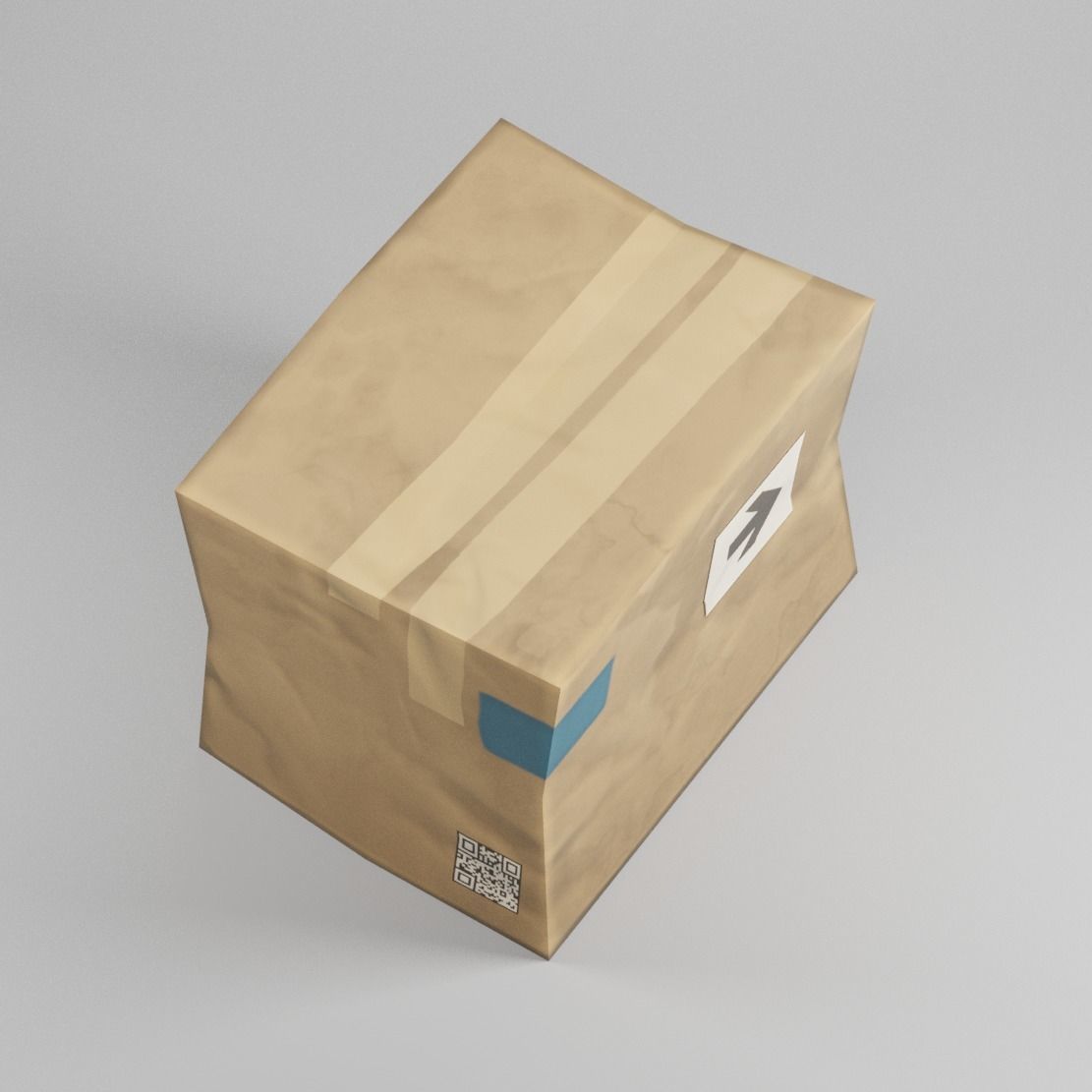 3D model Cardboard Box Low Poly VR / AR / low-poly | CGTrader