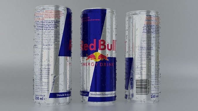 Red Bull Energy Drink 3D model | CGTrader
