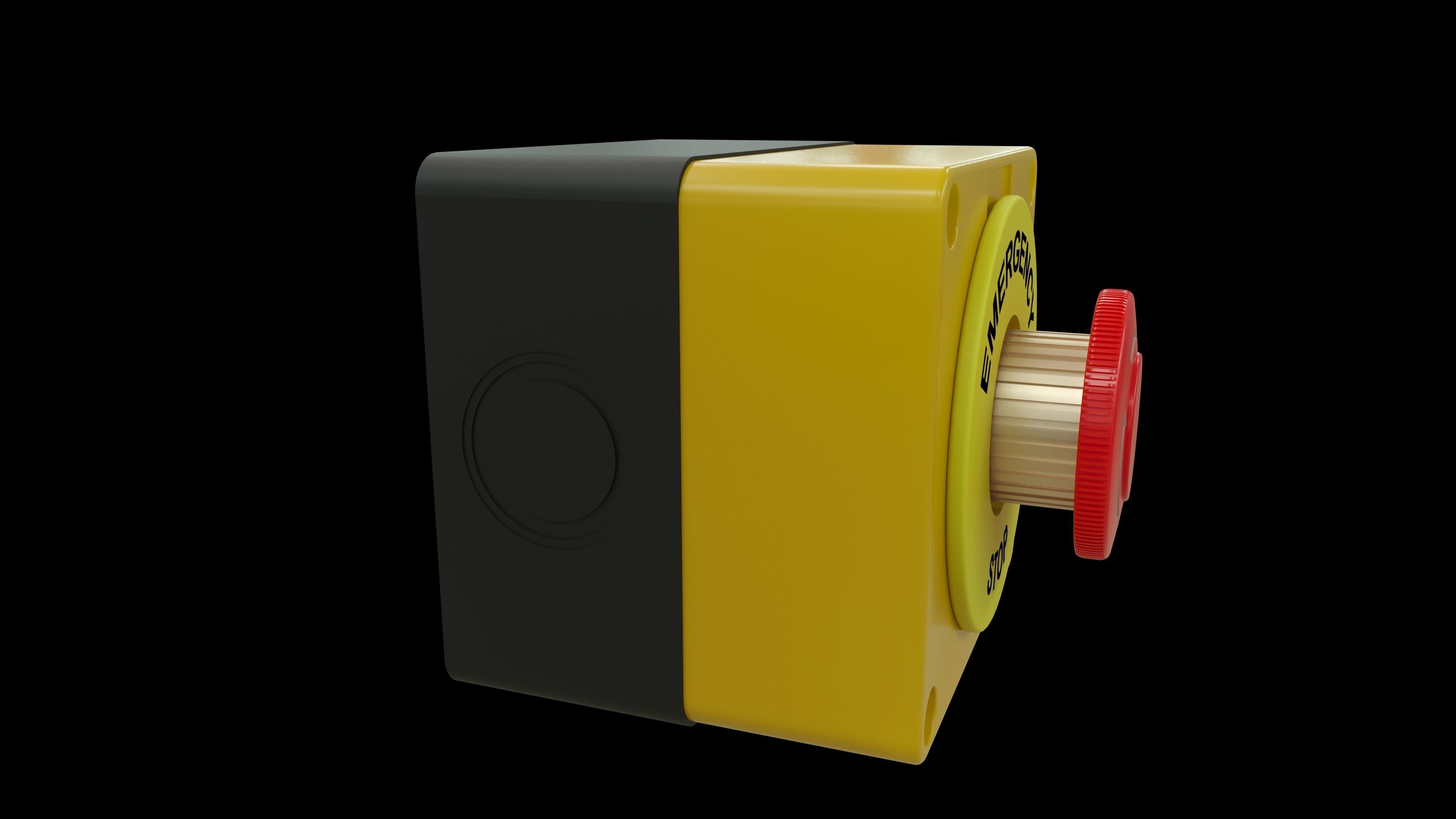 Emergency Stop Button 3D model | CGTrader