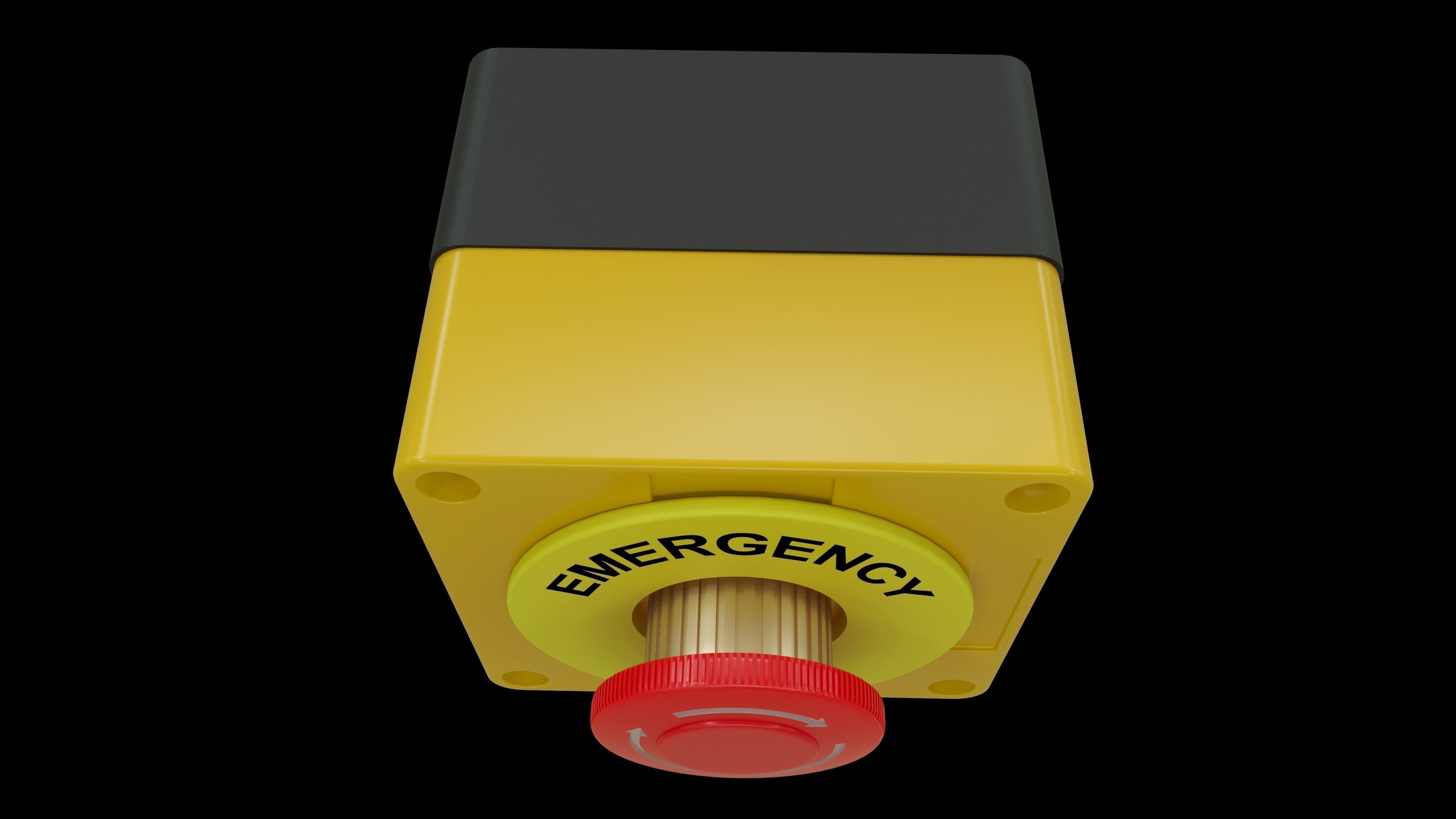 Emergency Stop Button 3D model | CGTrader