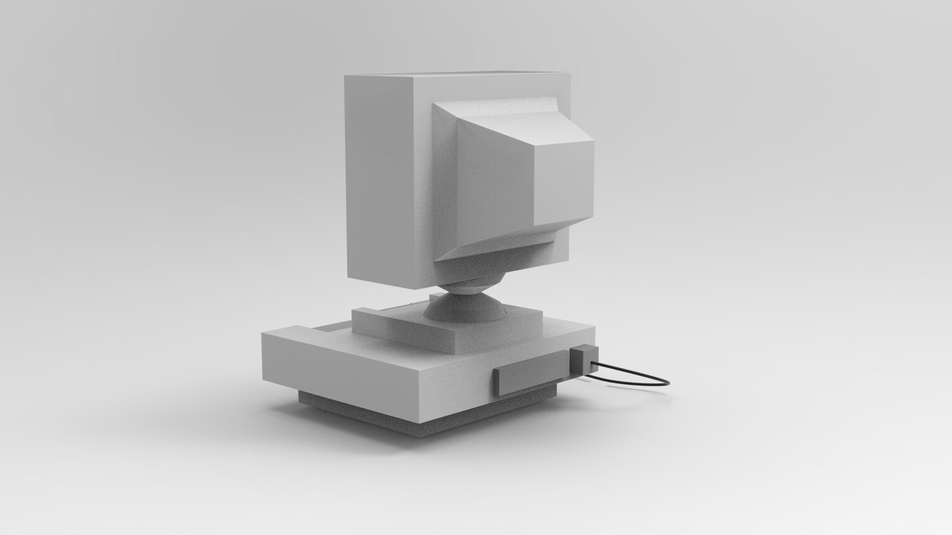 3D model Lowpoly Computer monitor VR / AR / low-poly | CGTrader