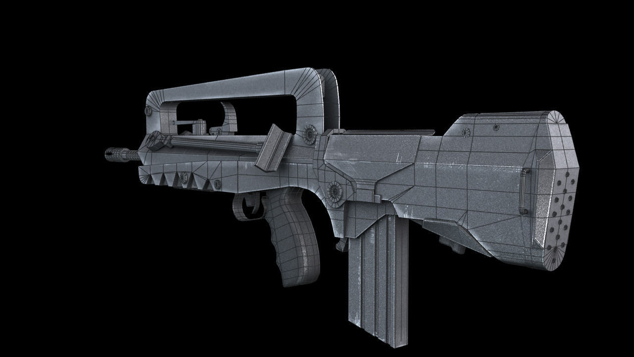 3D model famas gun VR / AR / low-poly | CGTrader