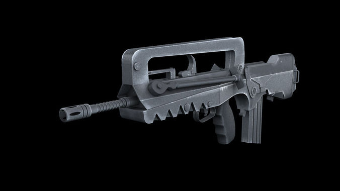 3D model famas gun VR / AR / low-poly | CGTrader
