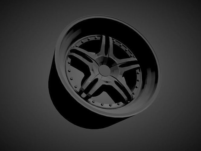New for 2021 AMG Style IV wheels for Hotwheels 3D model 3D printable ...