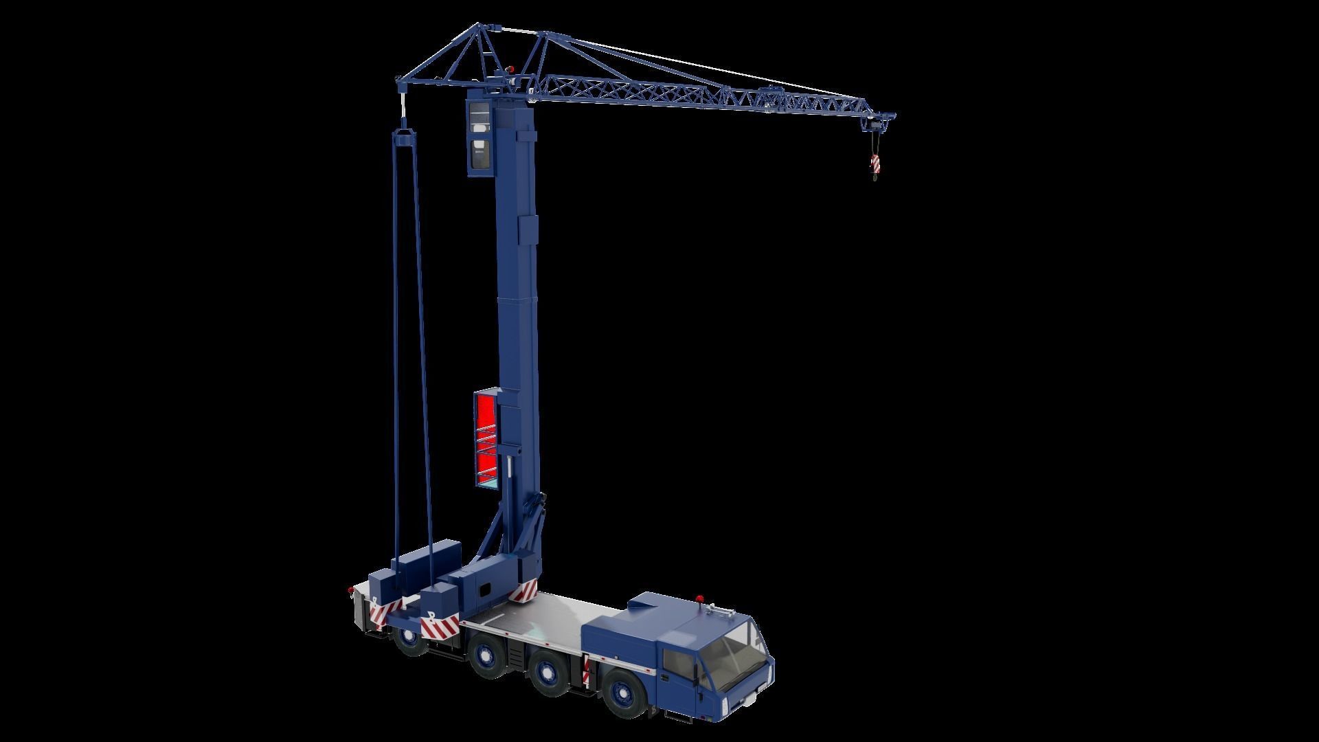 Mobile Crane Spierings AT4 3D model | CGTrader