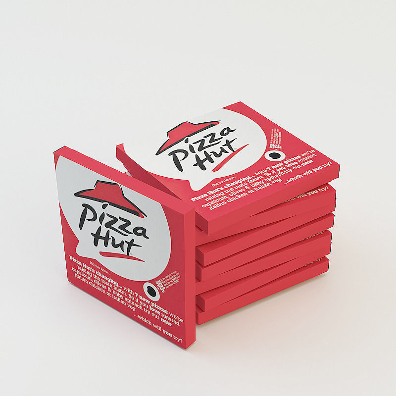 pizza box 3D model | CGTrader