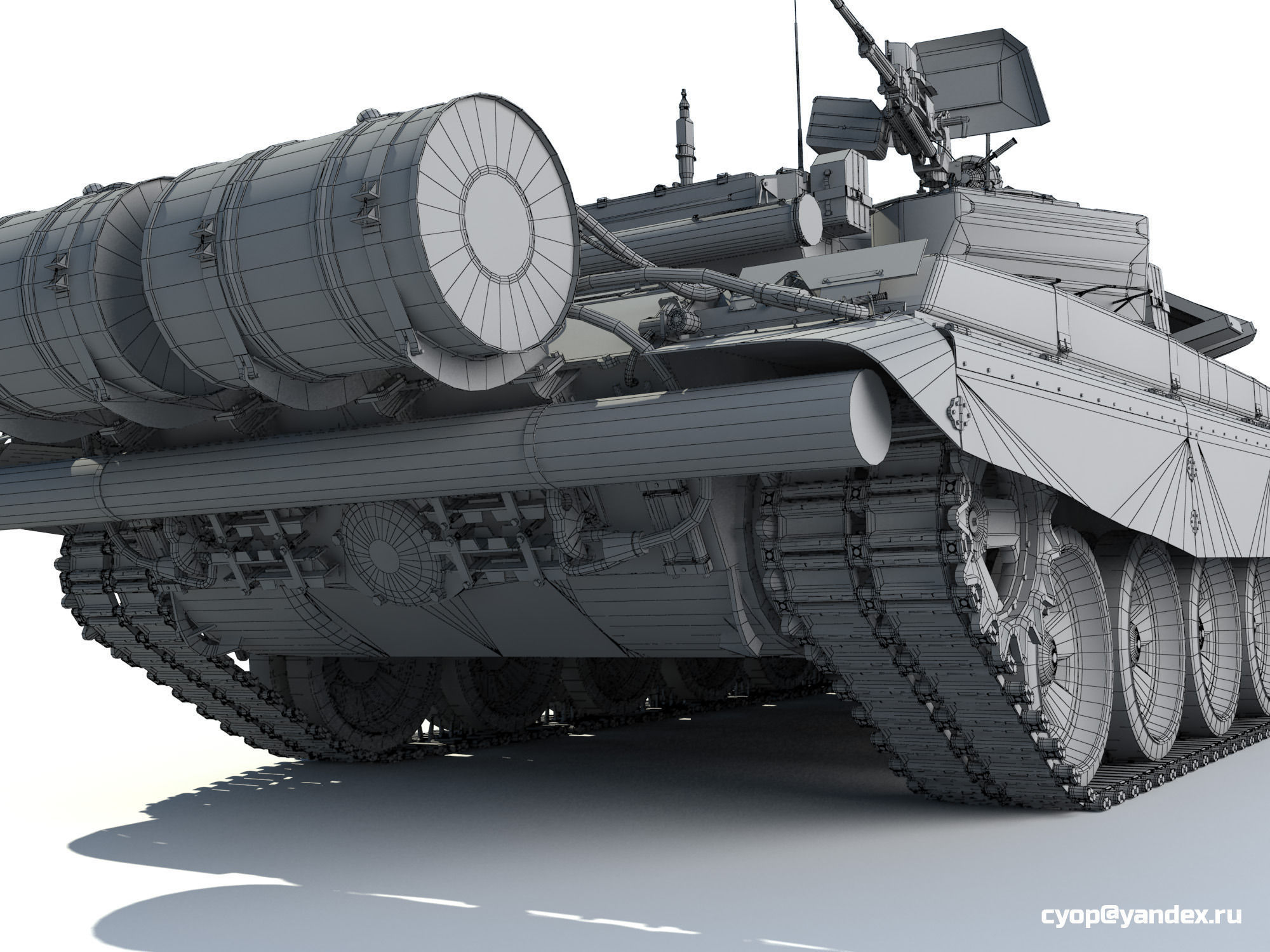 T-72B3 Modern russian main battle tank 4 in 1 3D model | CGTrader