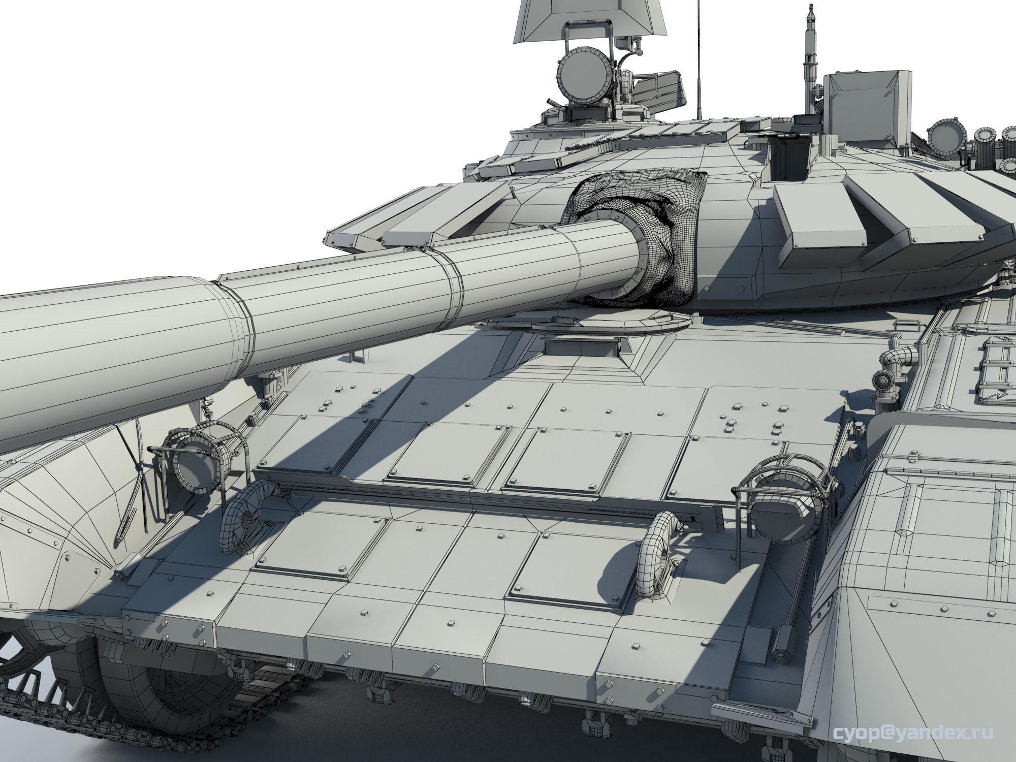 T-72B3 Modern russian main battle tank 4 in 1 3D model | CGTrader