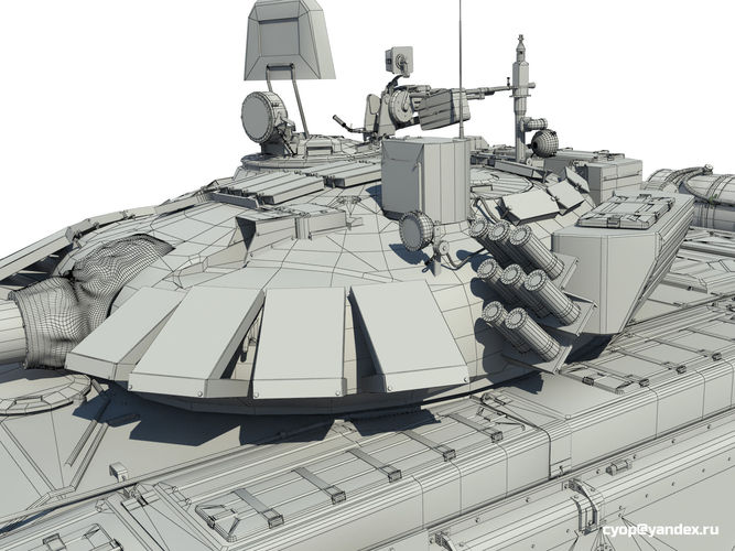 T-72B3 Modern russian main battle tank 4 in 1 3D Model MAX | CGTrader.com
