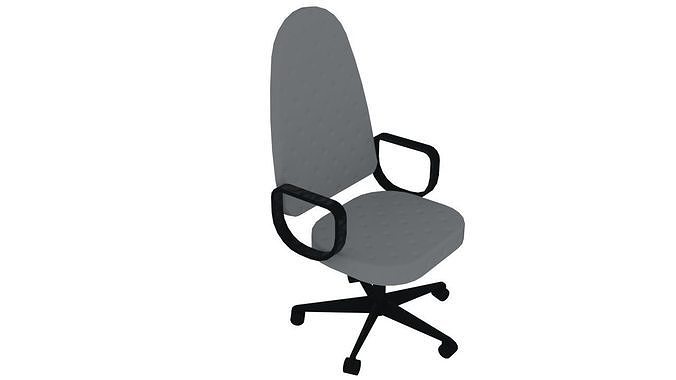 Office Chair Think 3D model 3D model | CGTrader