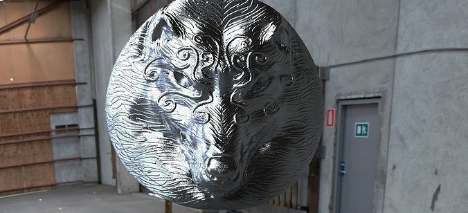 Wolf Design or Shoulder Armour 3D model | CGTrader