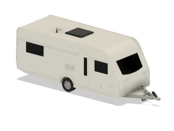 3d printable caravan - Hi poly 3D model 3D printable | CGTrader