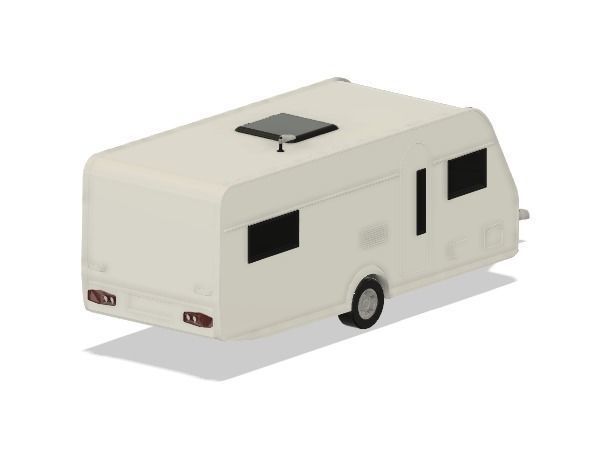 3d printable caravan - Hi poly 3D model 3D printable | CGTrader
