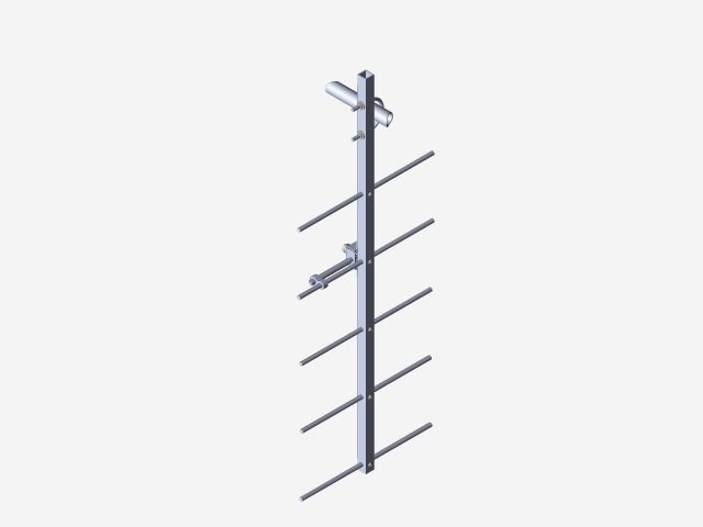 5 element yagi for 70cm free 3D model | CGTrader