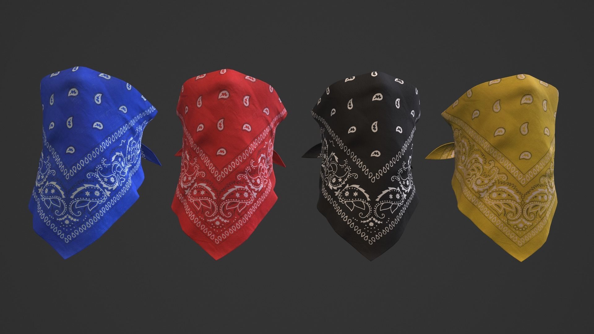 Bandanas pack 3D Model Collection | CGTrader