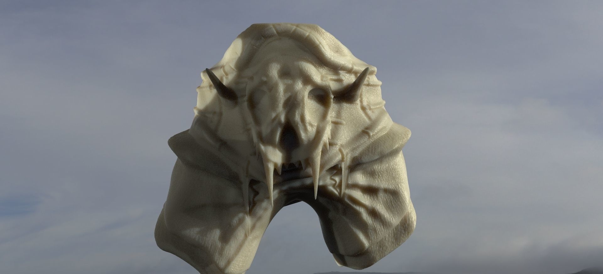 Ancient Caveman Scull armor legs 3D model | CGTrader