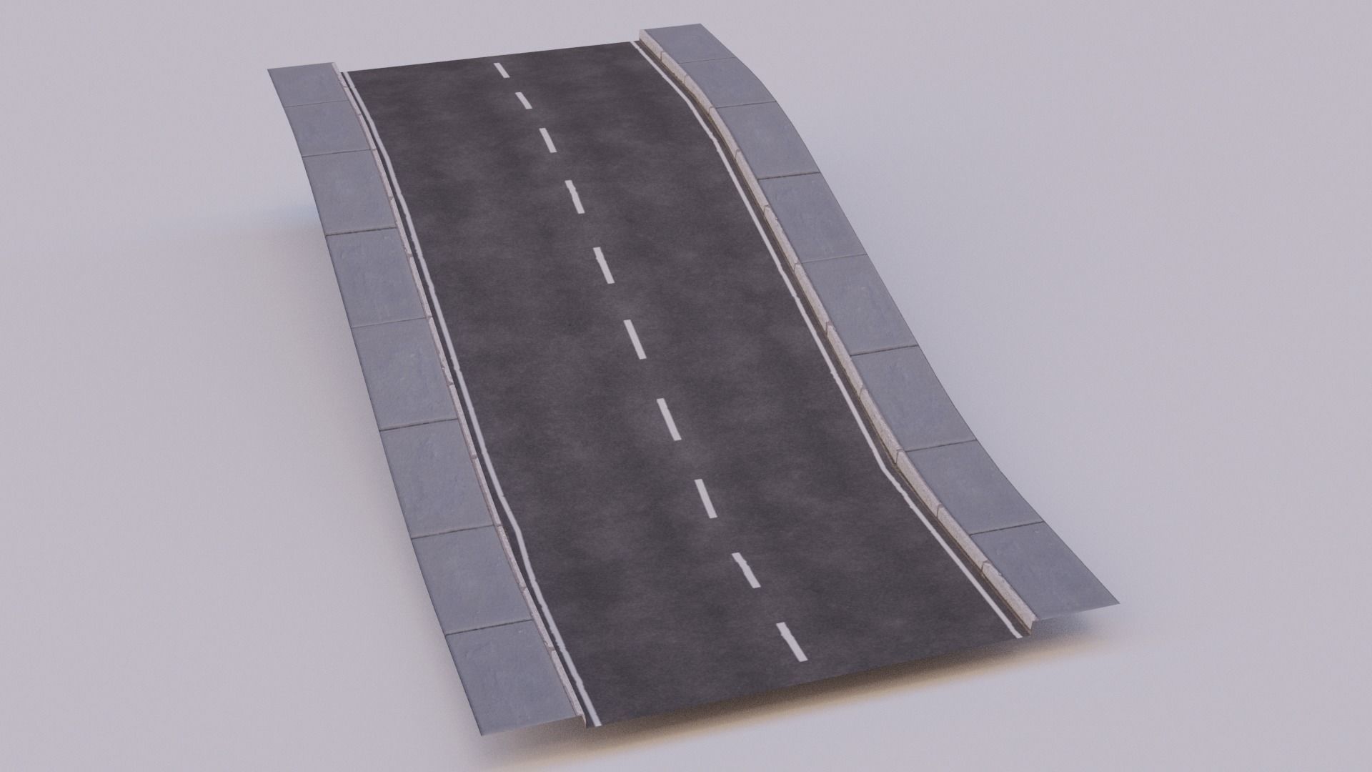 3D model Modular Roads - Low Poly PBR VR / AR / low-poly | CGTrader