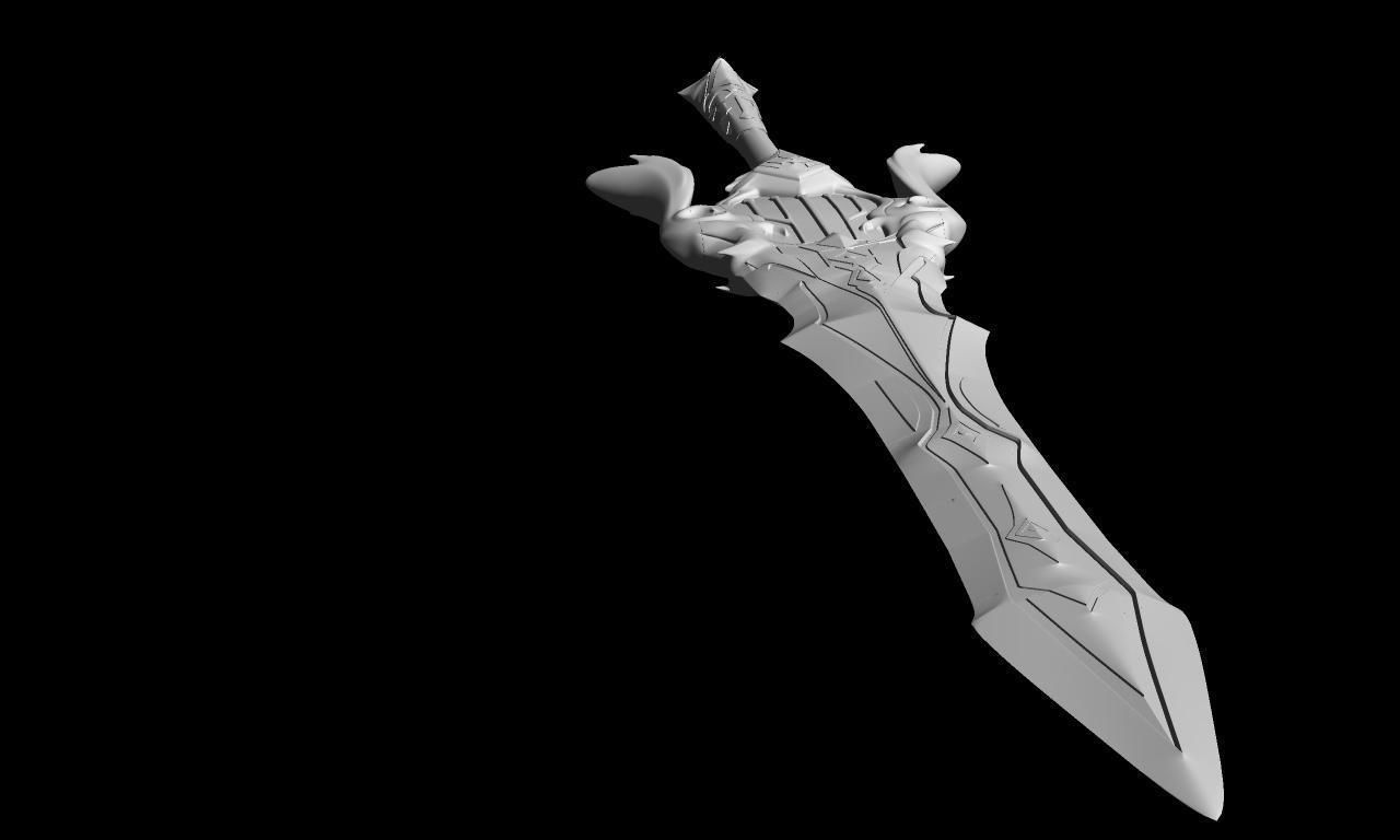 Genshin Impact Song of Broken Pines Eula Sword 3D model 3D printable ...