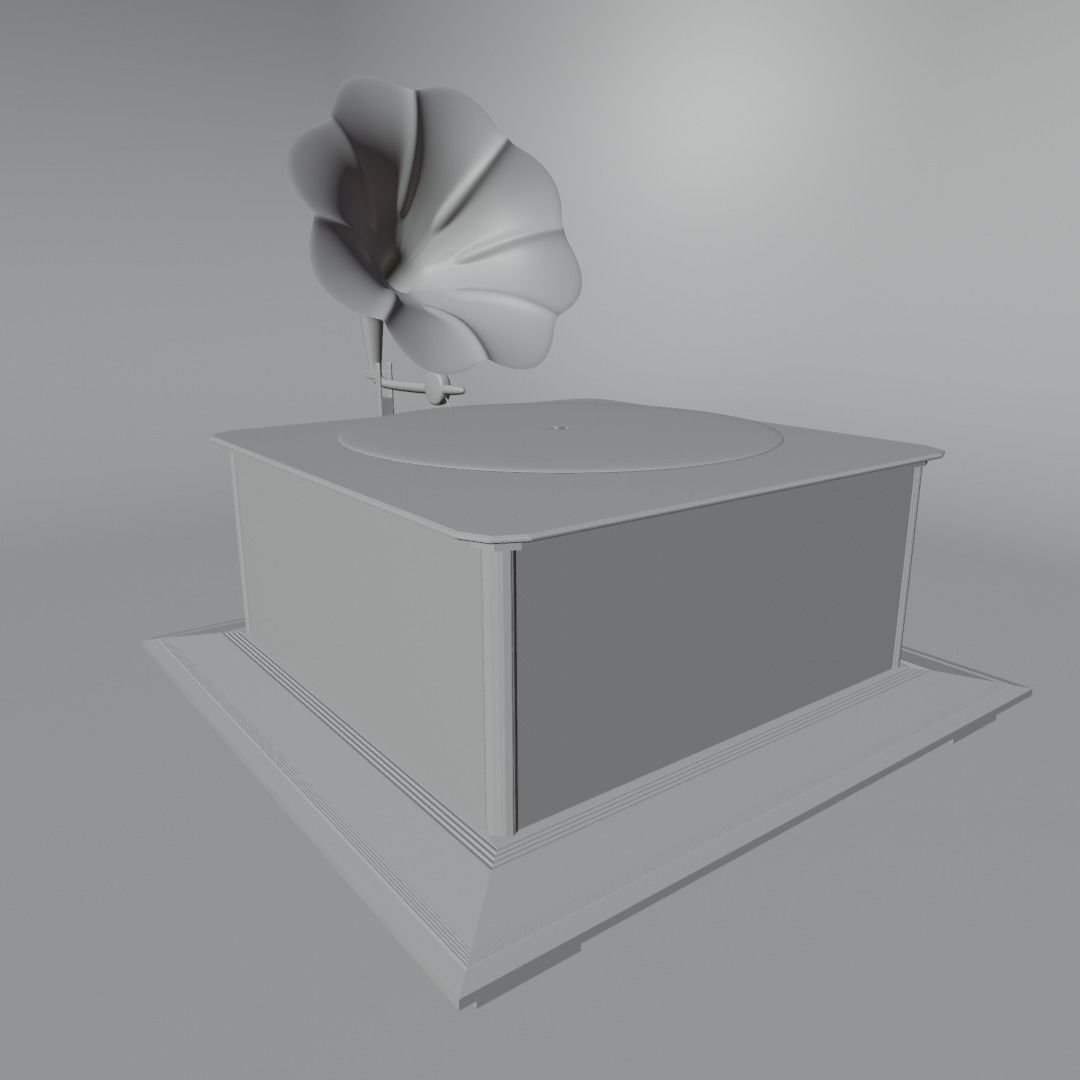 Gramophone free 3D model | CGTrader