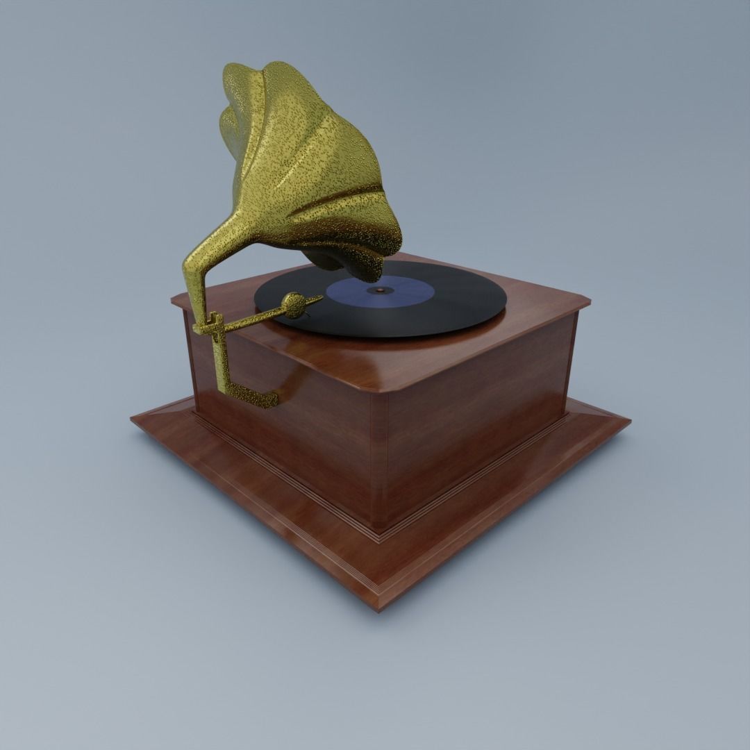Gramophone free 3D model | CGTrader