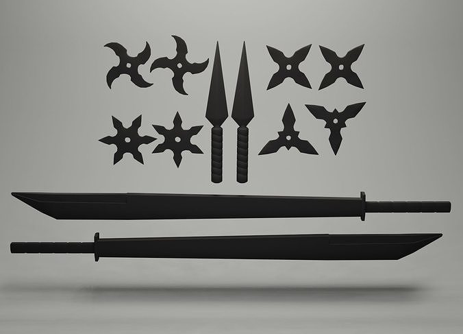 Weapon Ninja Pack 3D model | CGTrader
