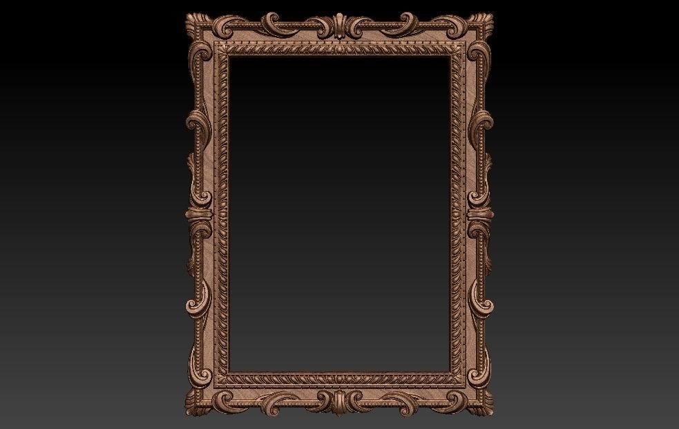 Carved Picture Frame 3D model 3D model 3D printable | CGTrader