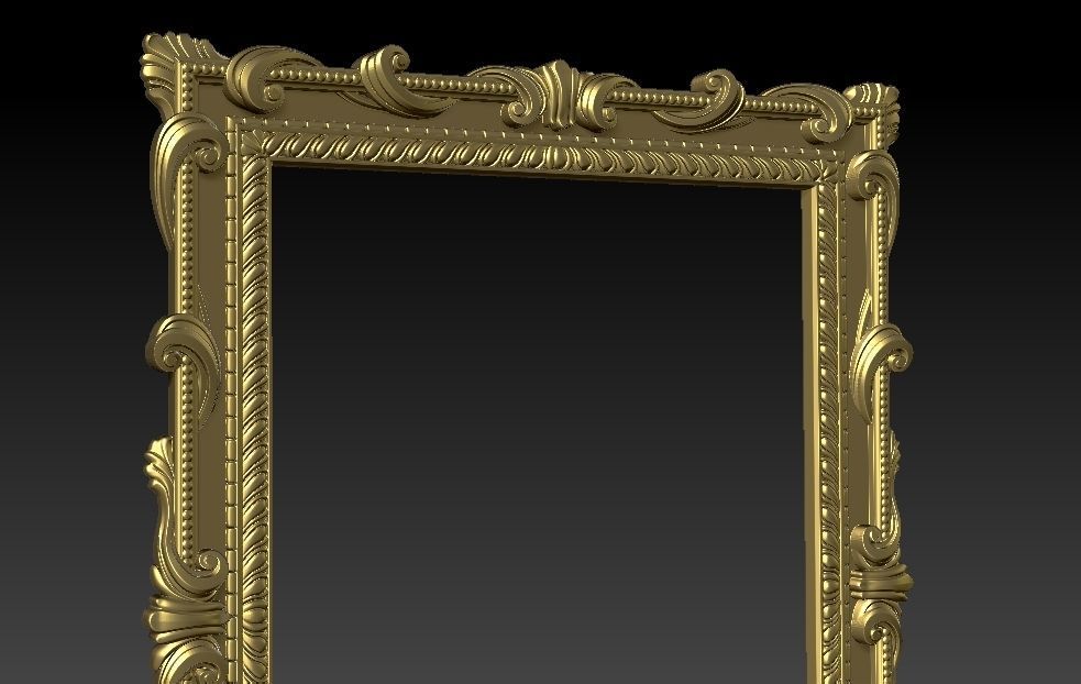 Carved Picture Frame 3D model 3D model 3D printable | CGTrader