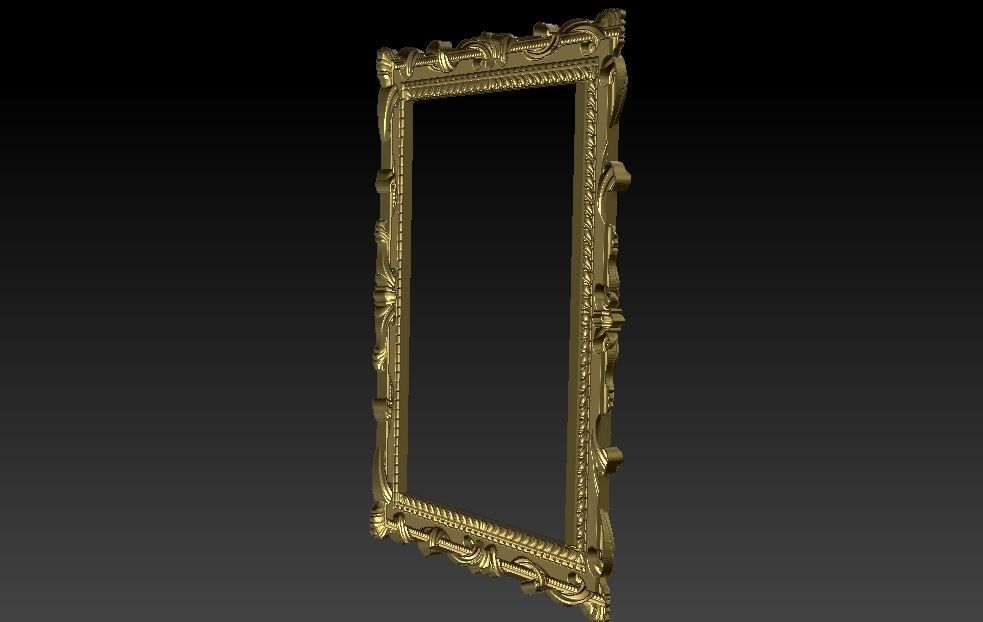 Carved Picture Frame 3D model 3D model 3D printable | CGTrader
