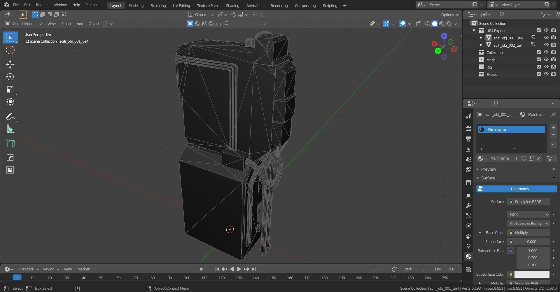 3D model Scifi Mainframe Computer VR / AR / low-poly | CGTrader