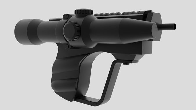 EC-17 Hold-Out Blaster Pistol 3D model | CGTrader