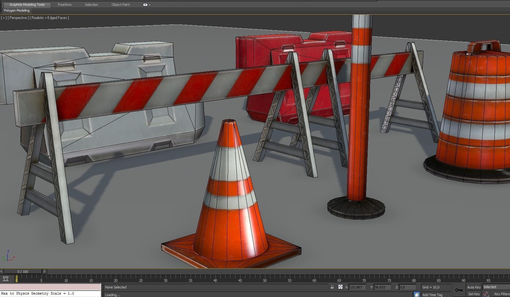 3D model Road Objects - Traffic - low poly VR / AR / low-poly | CGTrader