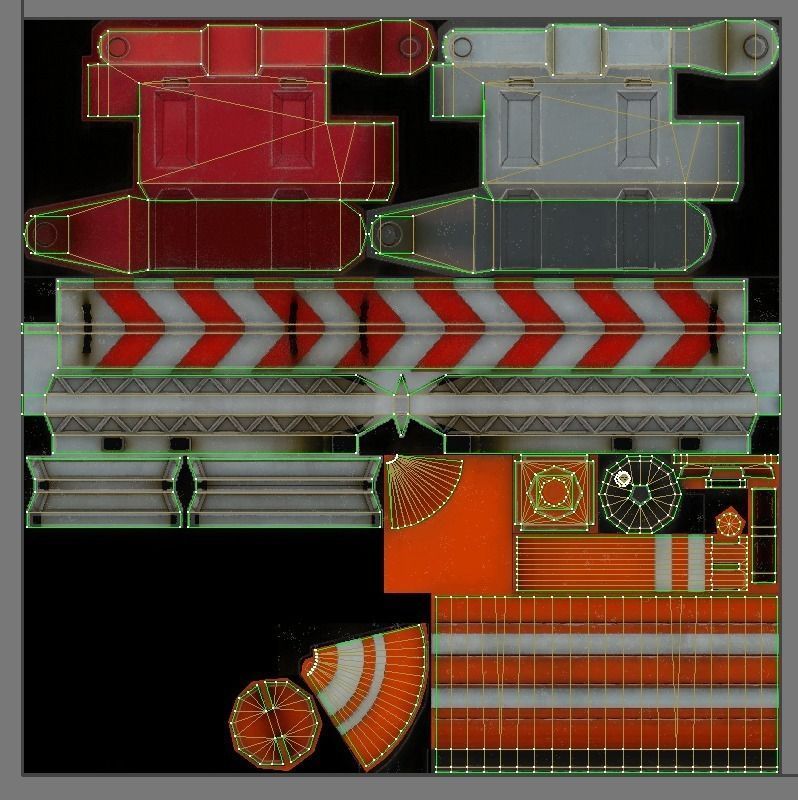 3D model Road Objects - Traffic - low poly VR / AR / low-poly | CGTrader