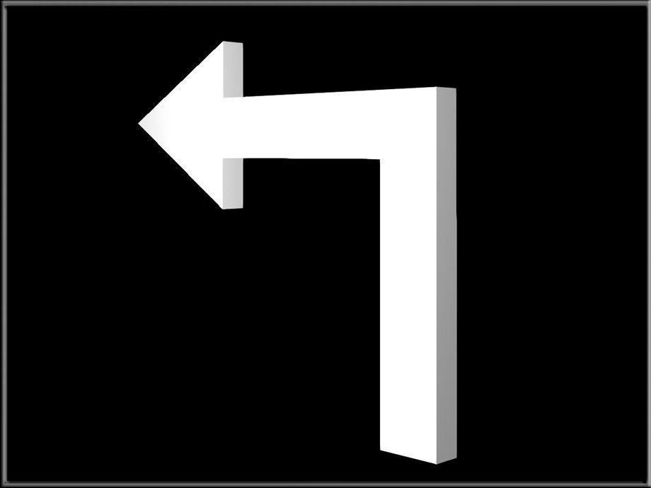 3D model 90 Degree Turn Arrow VR / AR / low-poly | CGTrader