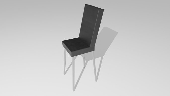 Simple kitchen chair free 3D model | CGTrader