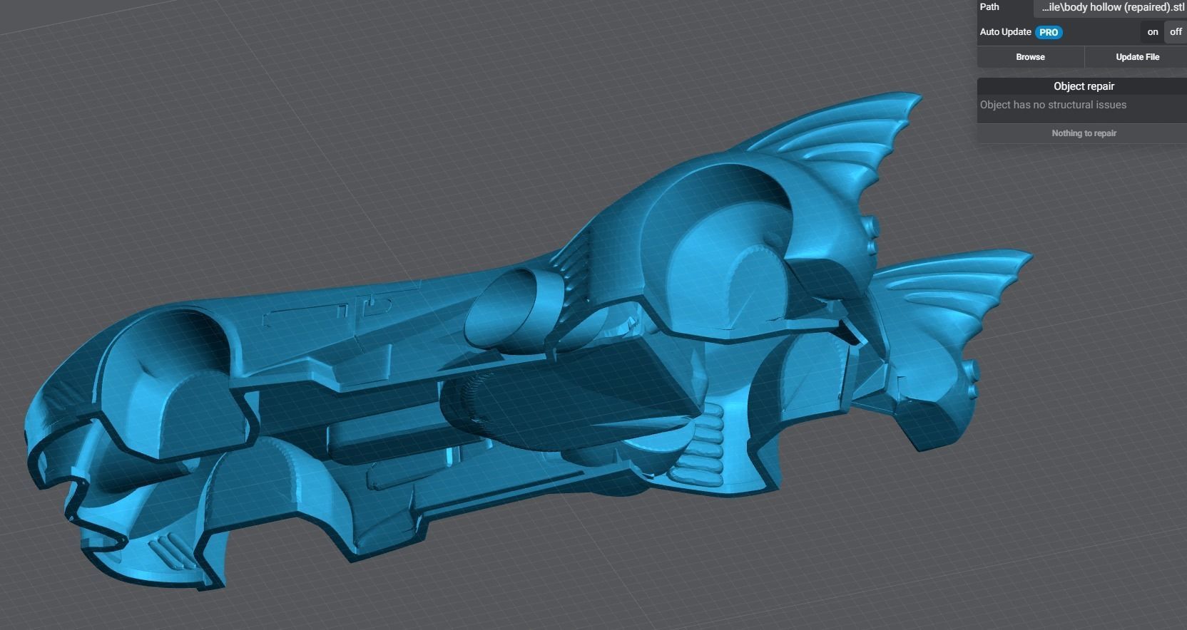 Batmobile Scale model 3D model 3D printable | CGTrader