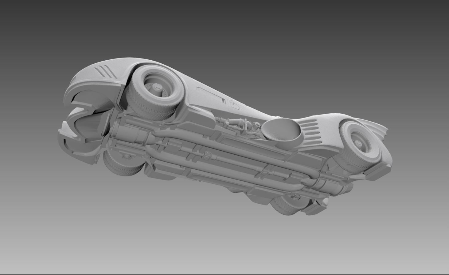 Batmobile Scale model 3D model 3D printable | CGTrader