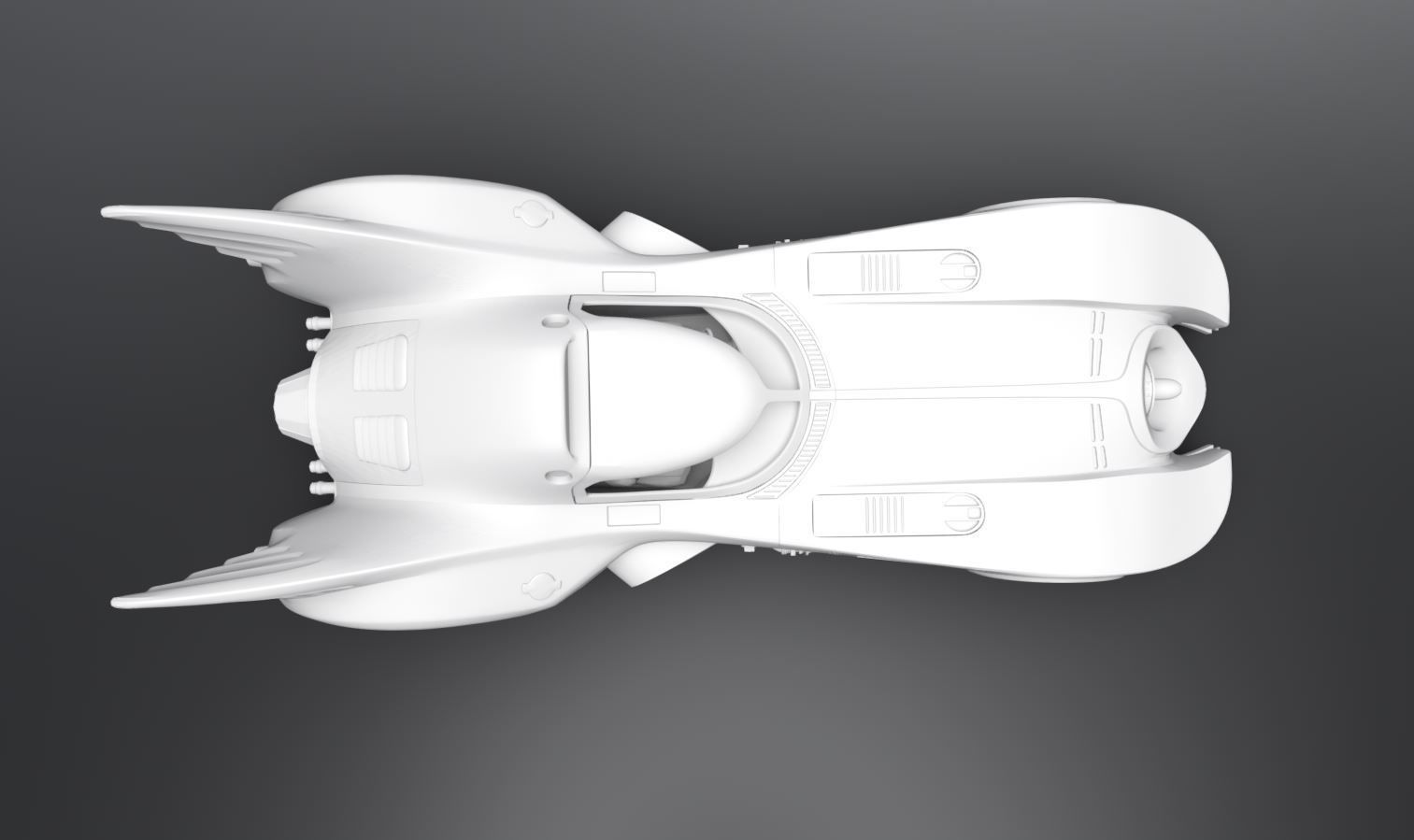 Batmobile Scale model 3D model 3D printable | CGTrader