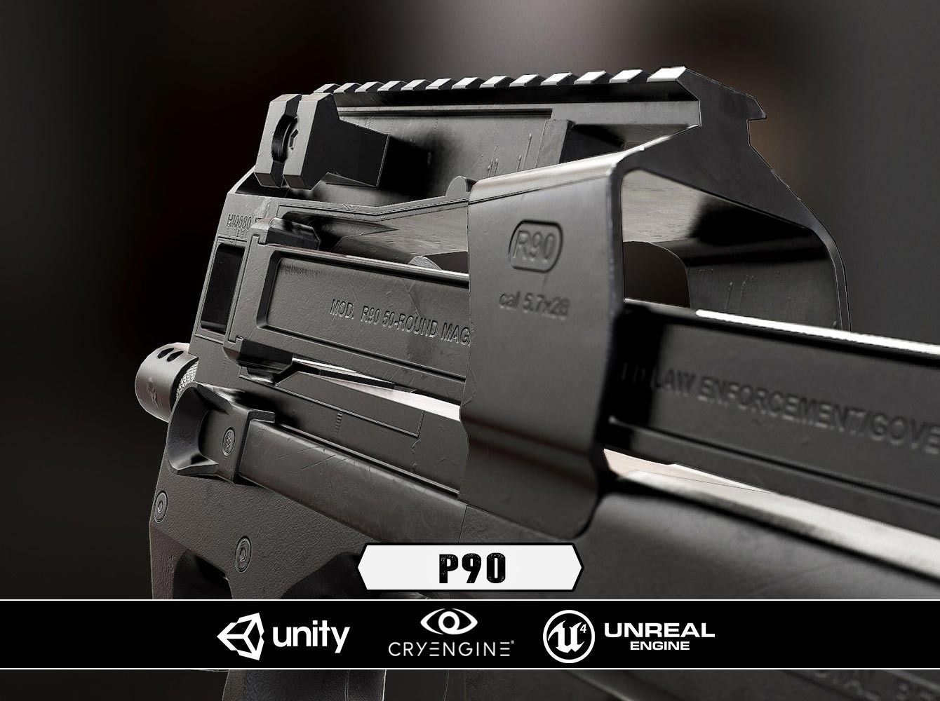 3D model COMPLETE WEAPONS PACK - Models and Textures VR / AR / low-poly ...