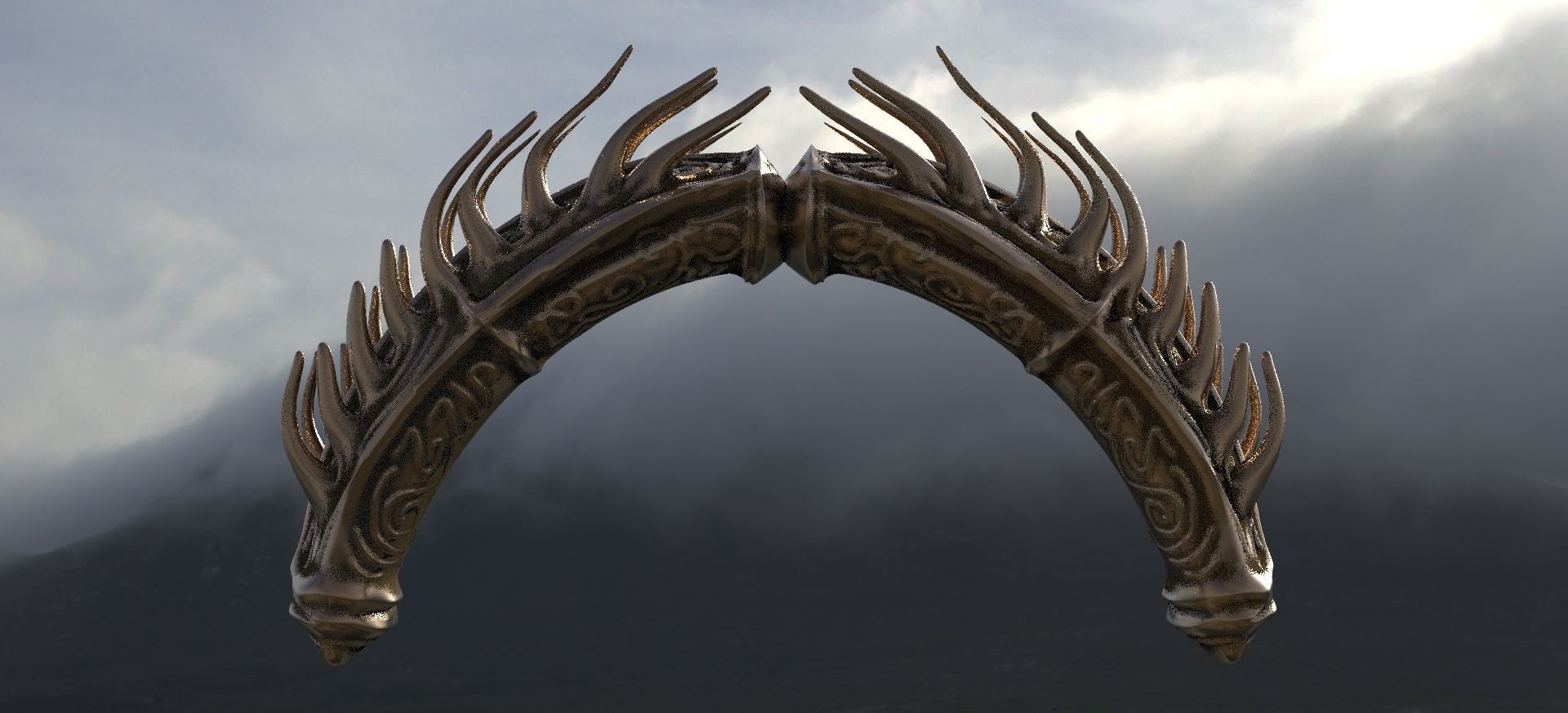 Alien Race Archway 3D model | CGTrader