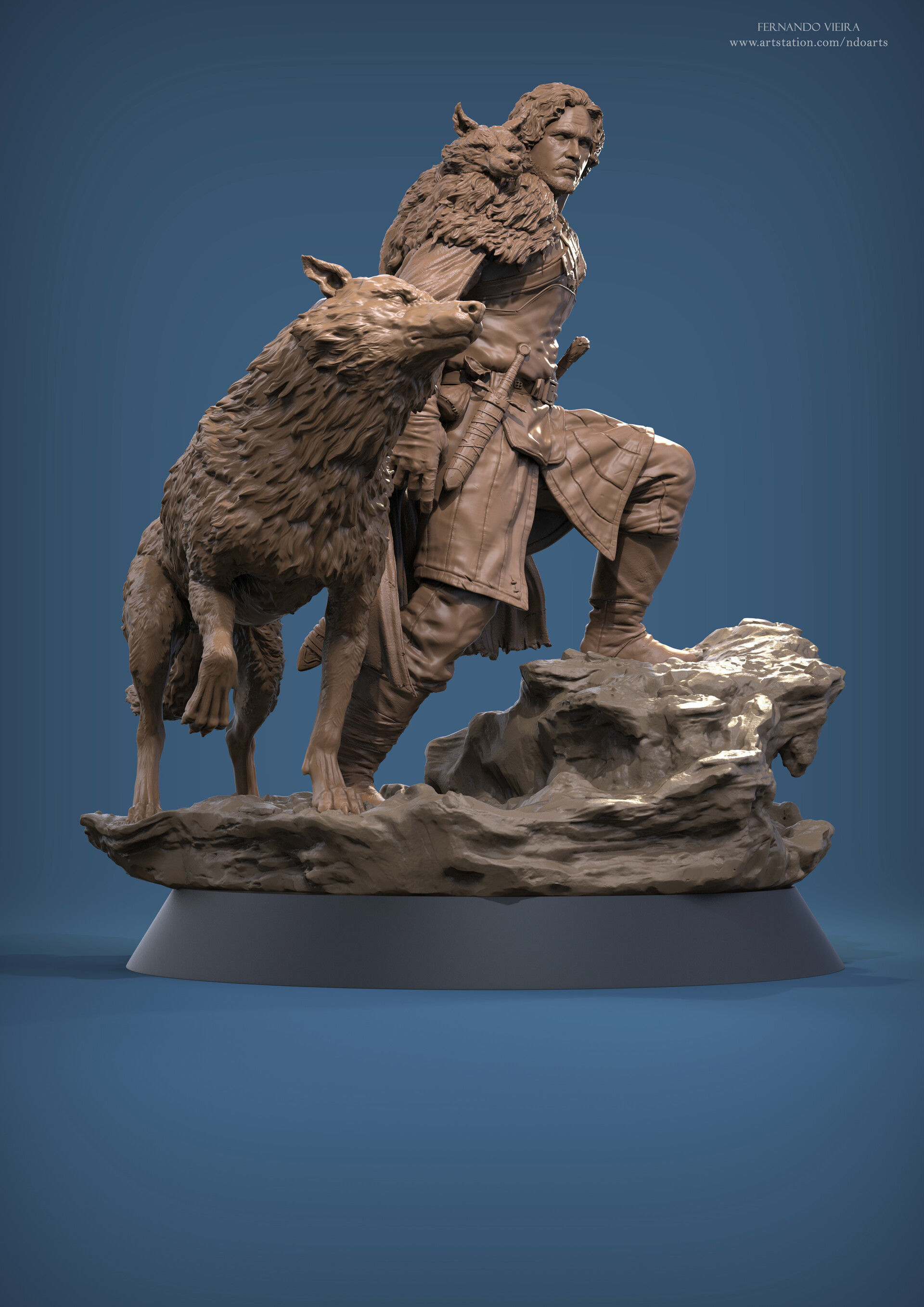 Jon Snow 3D model 3D printable | CGTrader