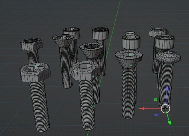 Bolt and nuts 3d model 3D model | CGTrader