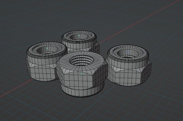 Bolt and nuts 3d model 3D model | CGTrader