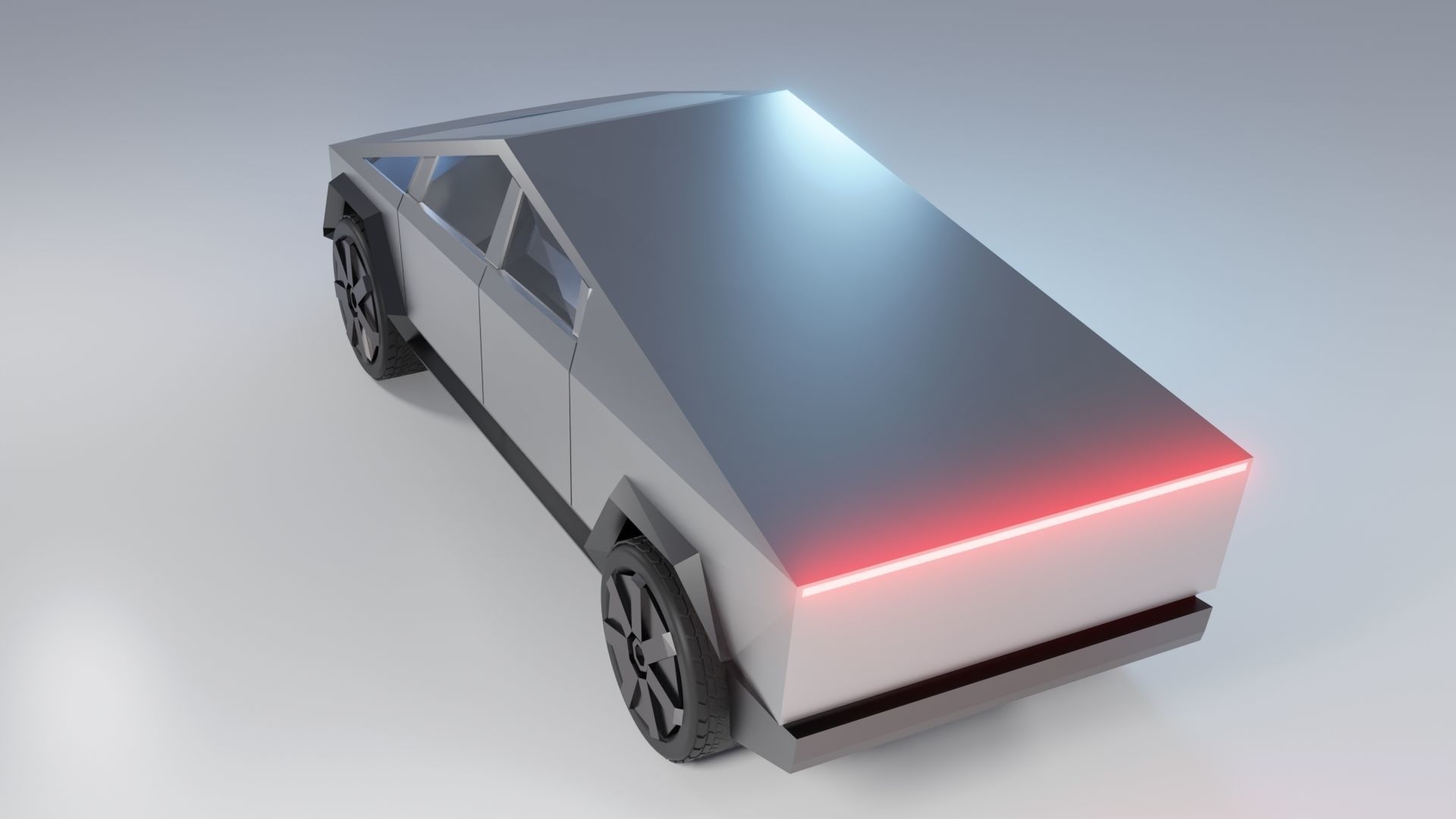 3D model Cyberpunk Modular Cybertruck car VR / AR / low-poly | CGTrader