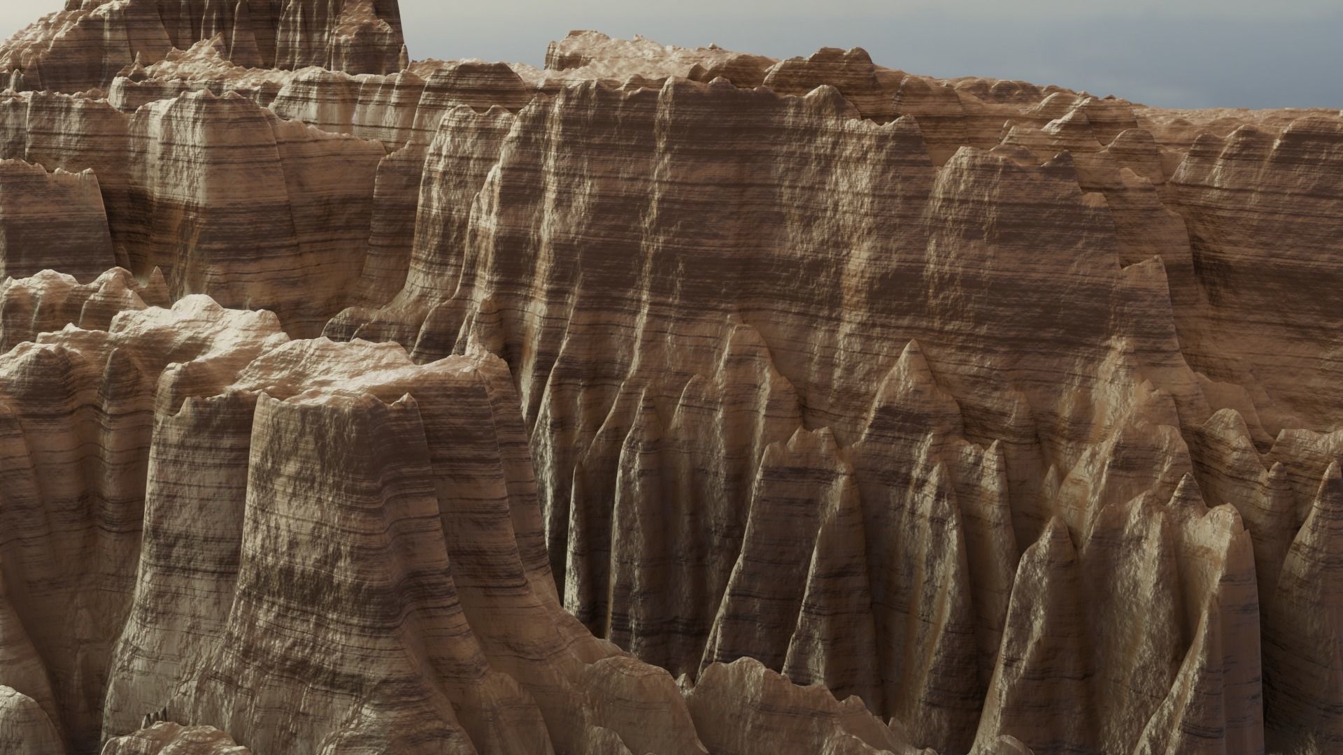 3D model Realistic CANYON procedural 3D model VR / AR / low-poly | CGTrader