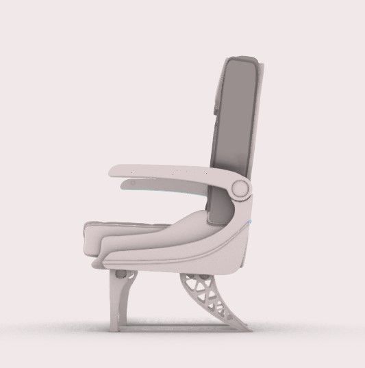 High Quality Airplane Premium Seating 3D Model With textures 3D model ...