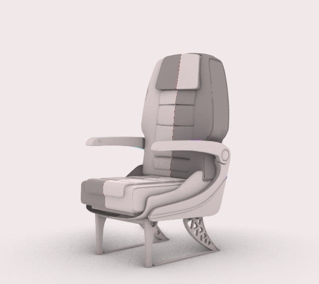 High Quality Airplane Premium Seating 3D Model With textures 3D model ...
