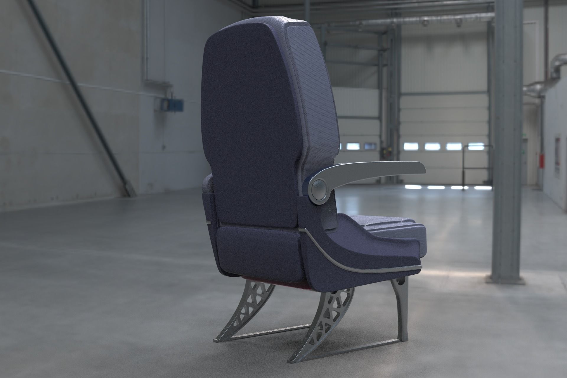 High Quality Airplane Premium Seating 3D Model With textures 3D model ...