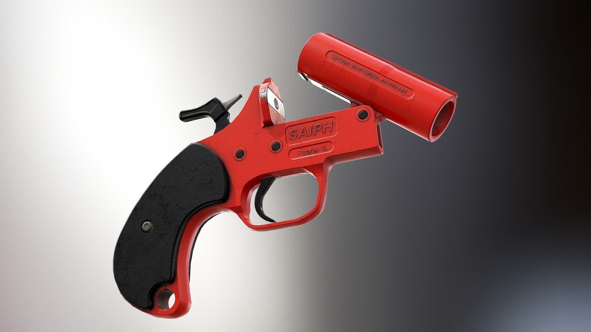 3D model Flaregun - Model and Textures VR / AR / low-poly | CGTrader