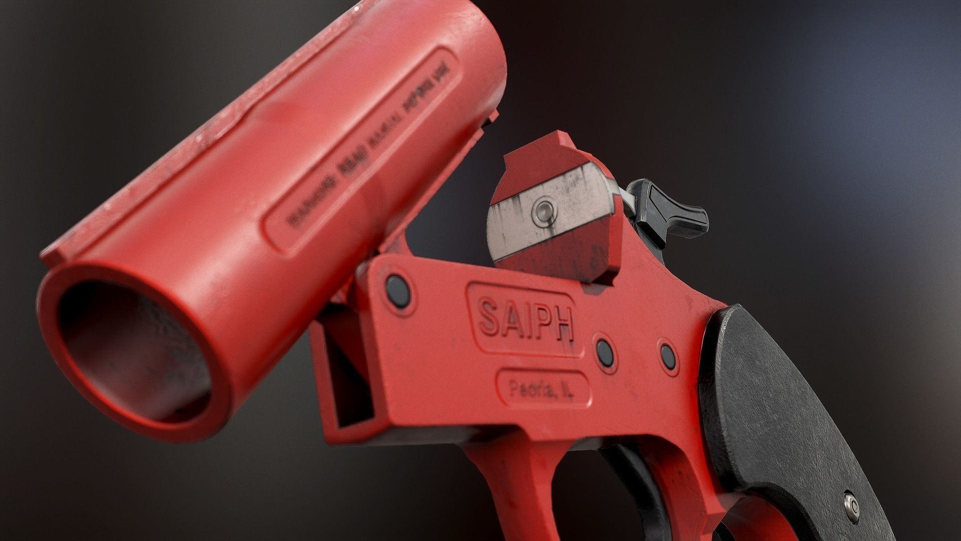 3D model Flaregun - Model and Textures VR / AR / low-poly | CGTrader